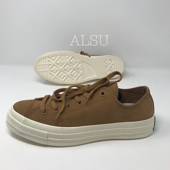 Converse | Shoes | Converse Chuck 7 Ox Suede Burnt Caramel W Authent ...